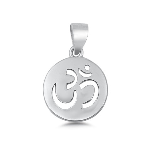 Sterling Silver OM Symbol Charm